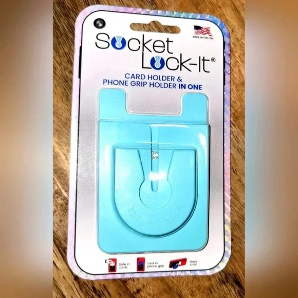 Cell Phones & Accessories | Nwt Card Holder Phone Grip In One Socket ...
